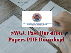 SWGC Past Question Papers PDF Download